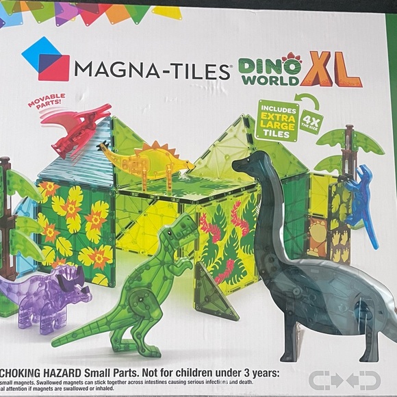Toys | Magna Tiles Dino World Xl Set 2 Pc Missing | Poshmark